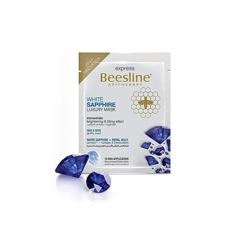 Beesline White Sapphire Luxury Face & Neck Mask 30Gm For skin hydratio ...